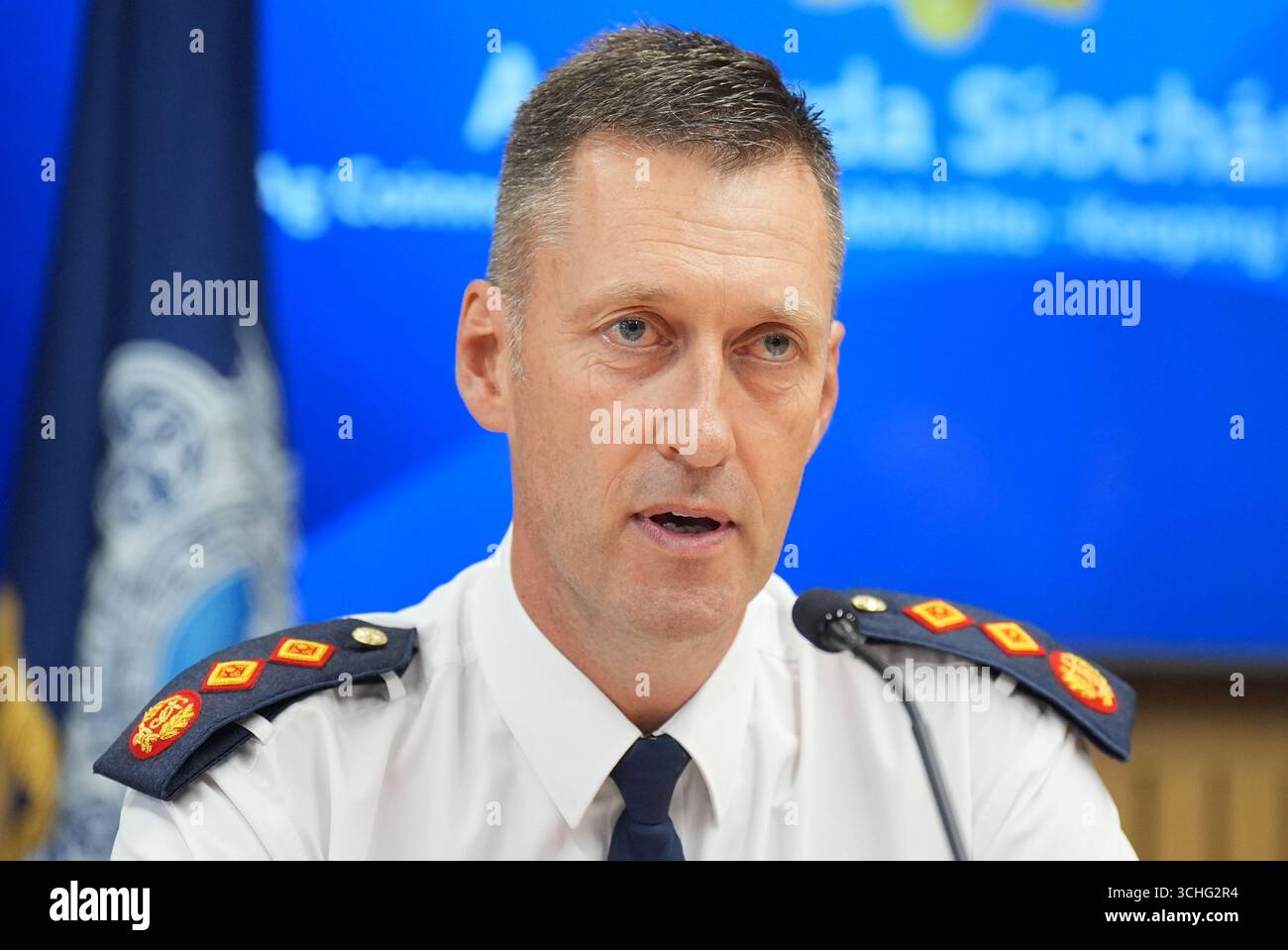 New Commissioner of An Garda Siochana, Justin Kelly, speaks with the ...