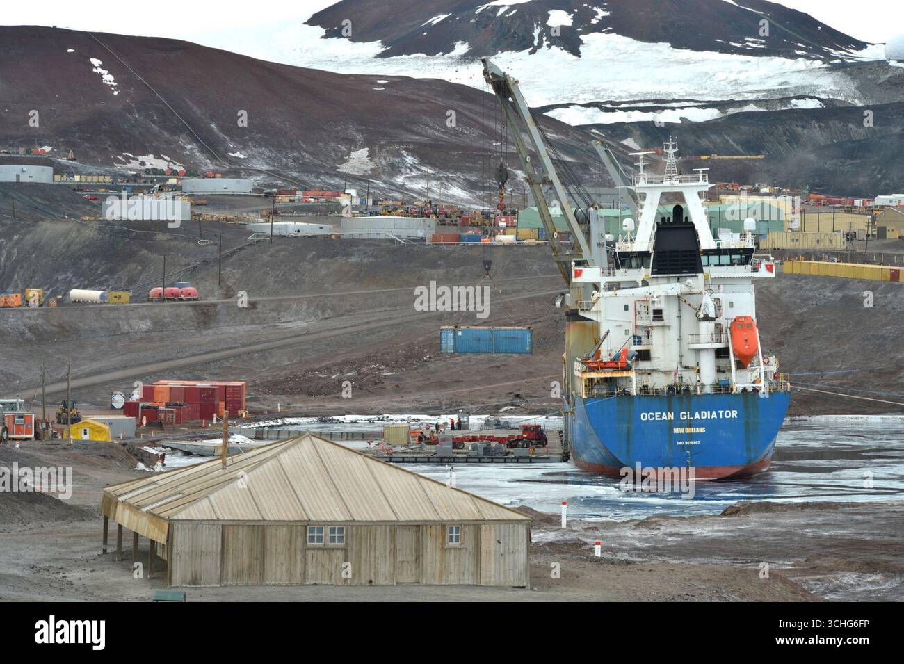 Ocean Gladiator at McMurdo Station Stock Photo - Alamy