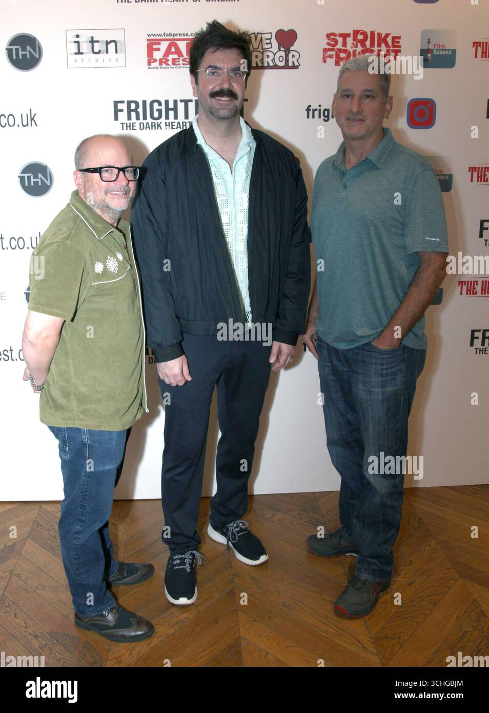 London, UK. John Condine, Jake Myers and Jack Campbell at Kombucha UK ...