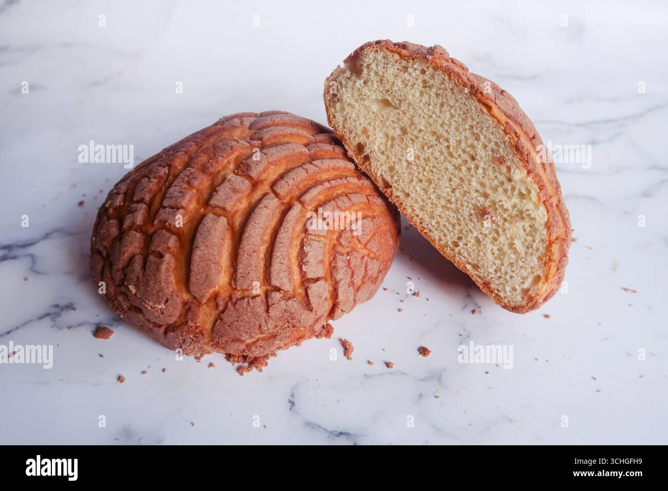 Chocolate Conchas - Mexican sweet buns, selective focus Stock Photo - Alamy