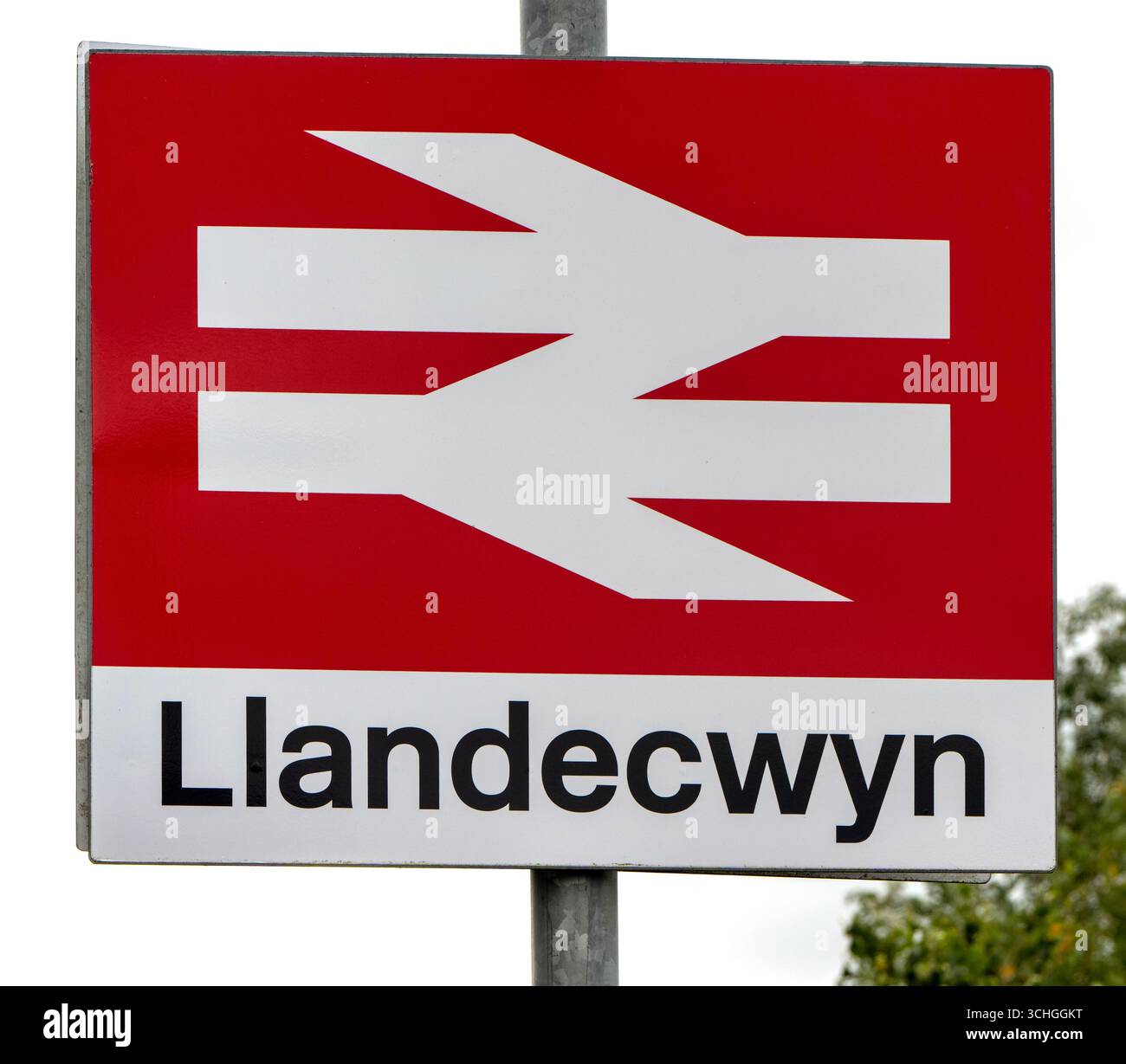 British Rail station name at Llandecwyn Railway Station, Pont Briwet ...