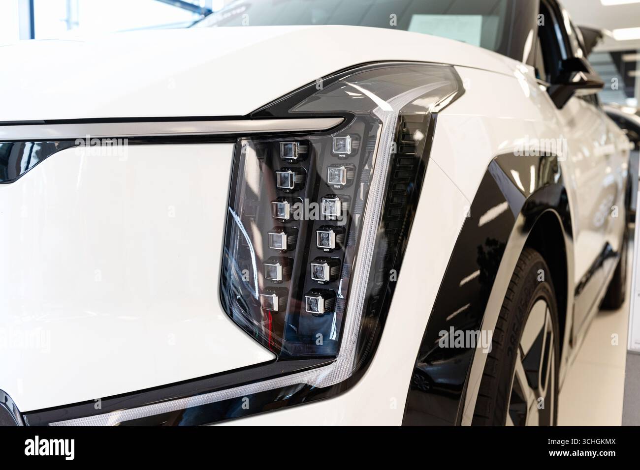Safenwil, Switzerland, August 16, 2025.KIA EV9 full electric SUV ...