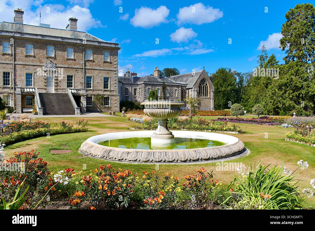 Haddo House Stately Home Tarves Aberdeenshire Scotland a formal garden ...