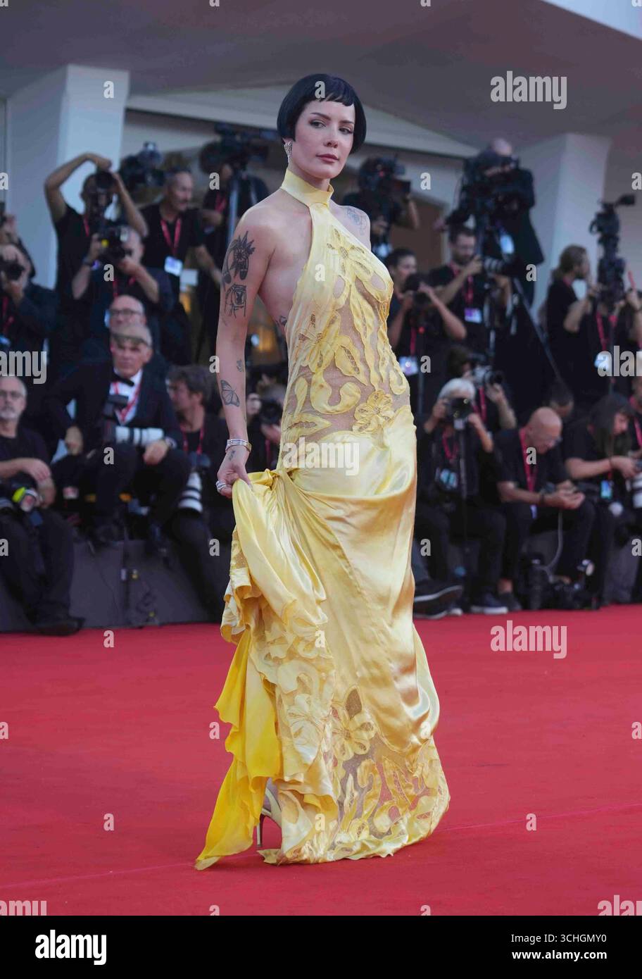 HALSEY on the red carpet for the screening of the film The Smashing ...