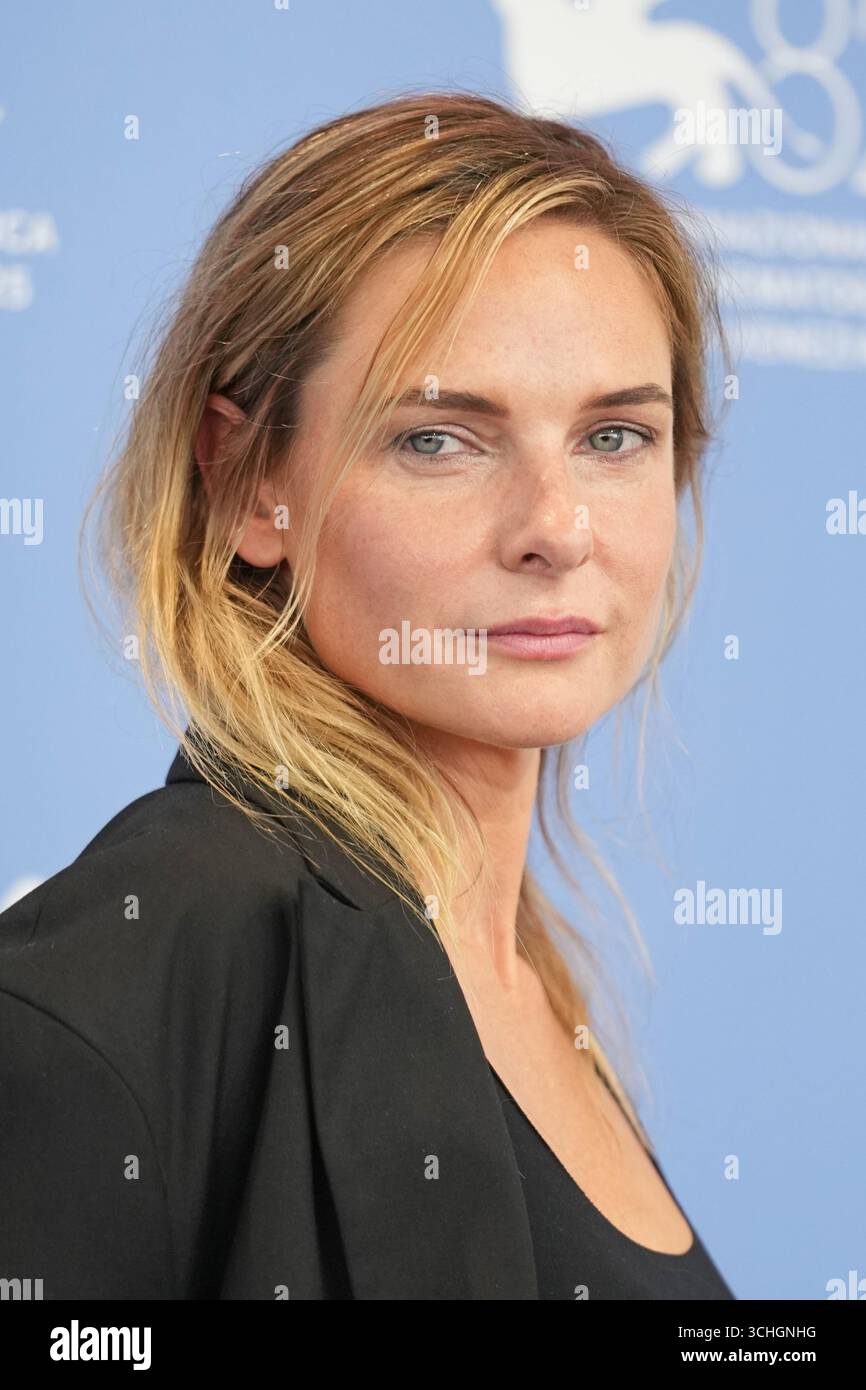 Rebecca Ferguson attends the photocall of the movie "A House of Dynamite" during the 82nd Venice ...