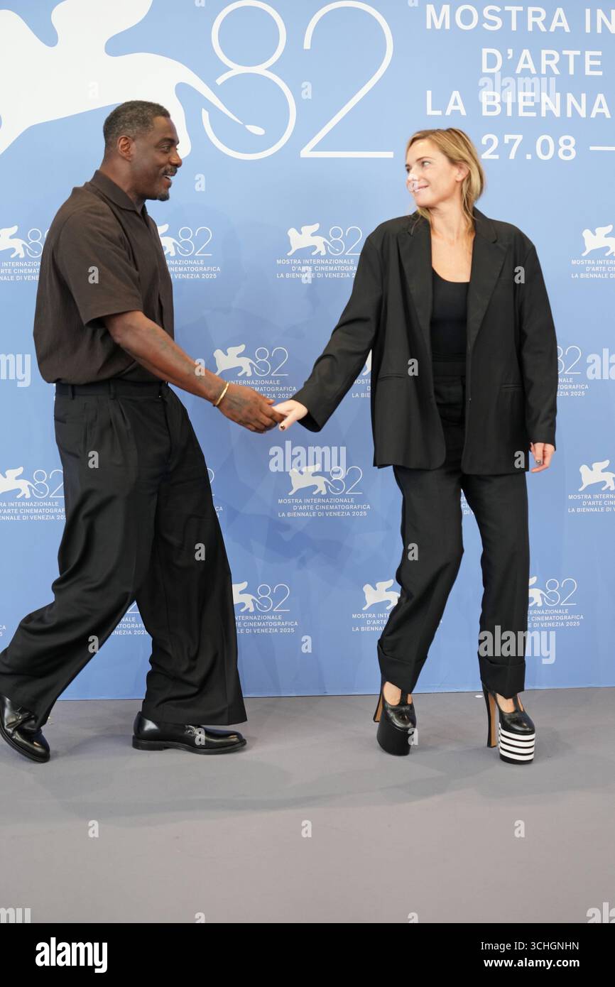 Rebecca Ferguson and Idris Elba attends the photocall of the movie "A ...