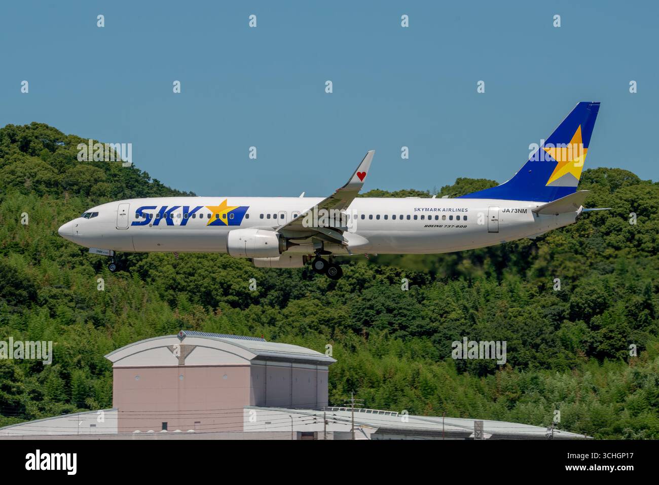 Fukuoka, Japan - Jul 29, 2025. JA73NM Skymark Airlines Boeing 737-800 ...