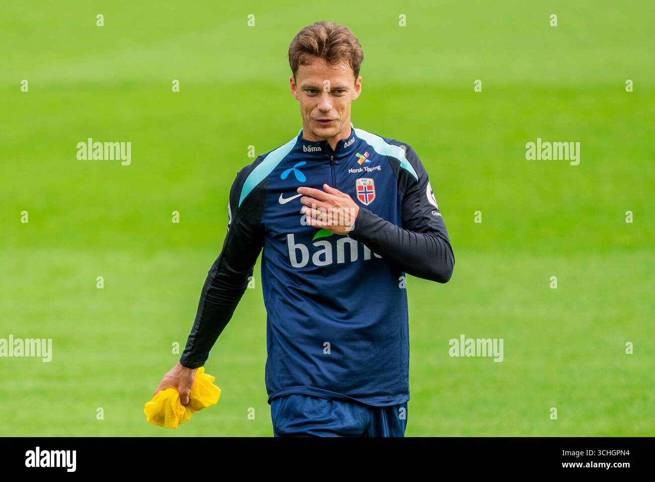 Lillestrøm 20250902. Norway's Felix Horn Myhre during a training ...