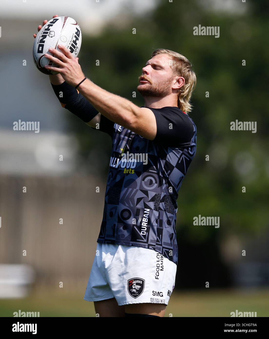 Willem van den Hever of the Hollywoodbets Sharks XV during ...