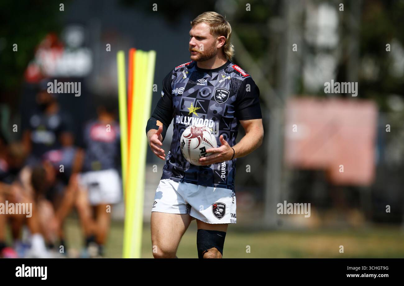 Willem van den Hever of the Hollywoodbets Sharks XV during ...