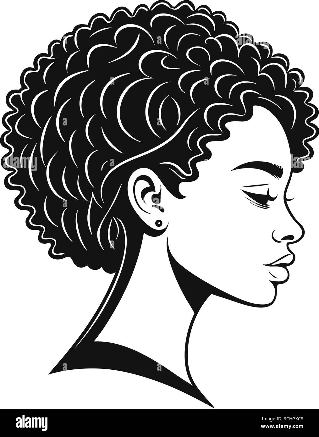 Curls curly Stock Vector Images - Alamy