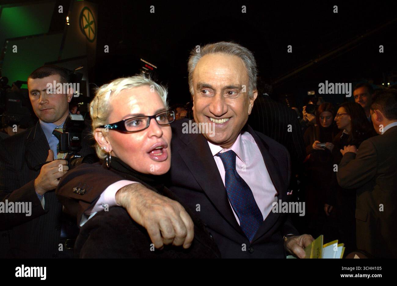 MILAN - MISS PADANIA AT MAZDAPALACE, EMILIO FEDE AND CRISTINA PLEVANI ...