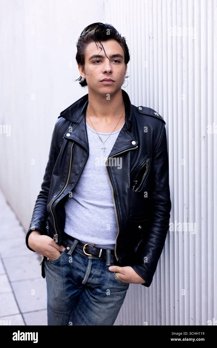 Mitch Martín Poses portrait session 'Romeria', at Mercado Barcelo on ...