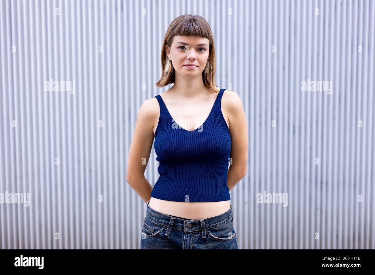Llúcia Garcia Poses portrait session 'Romeria', at Mercado Barcelo on ...