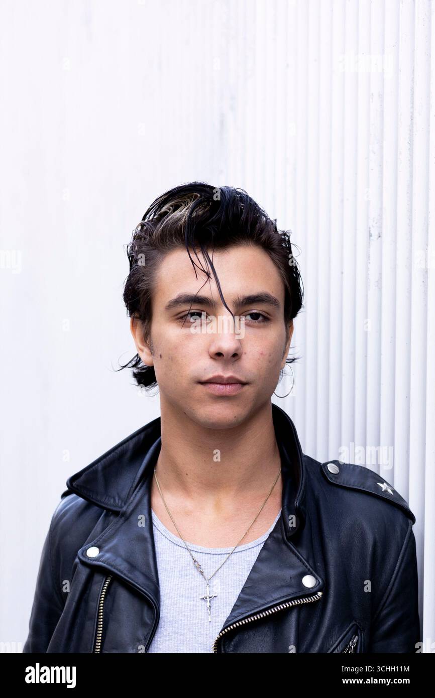 Mitch Martín Poses portrait session 'Romeria', at Mercado Barcelo on ...