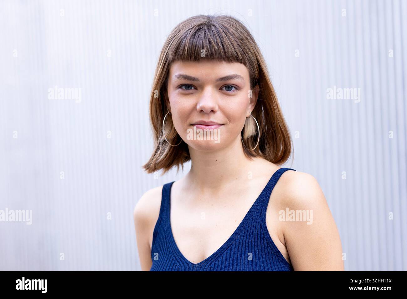 Llúcia Garcia Poses portrait session 'Romeria', at Mercado Barcelo on ...
