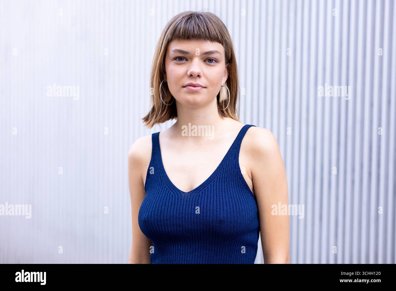 Llúcia Garcia Poses portrait session 'Romeria', at Mercado Barcelo on ...