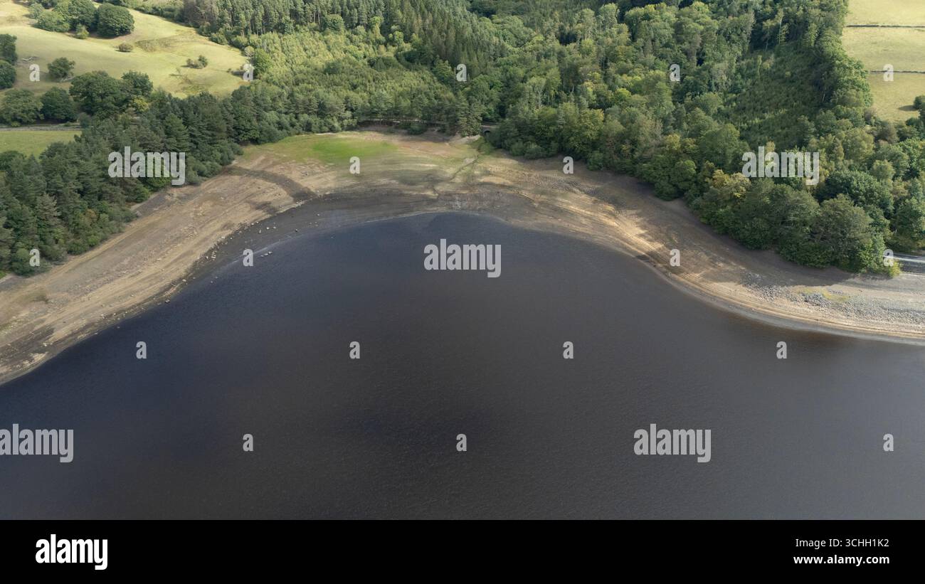 A general view of low water levels at Agden Reservoir, South Yorkshire ...