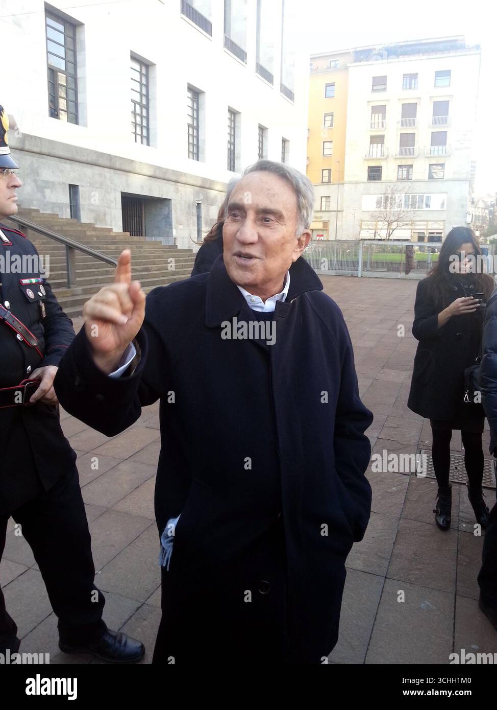 MILAN - HEARING IN THE BERLUSCONI TRIAL, CALLED "RUBY 1," WITH EMILIO FEDE Stock Photo - Alamy