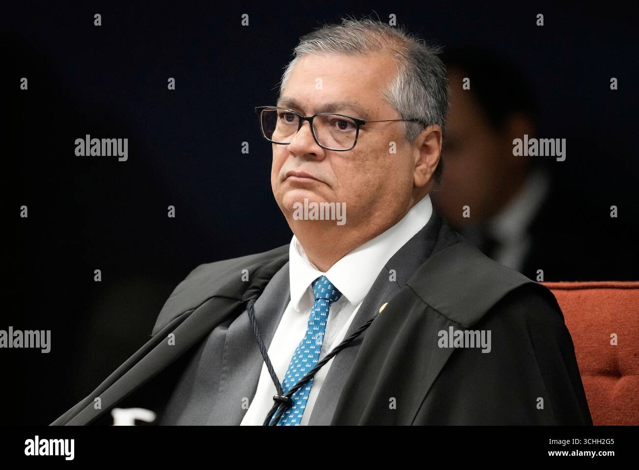 Brazil's Supreme Court Justice Flavio Dino attends the verdict and ...