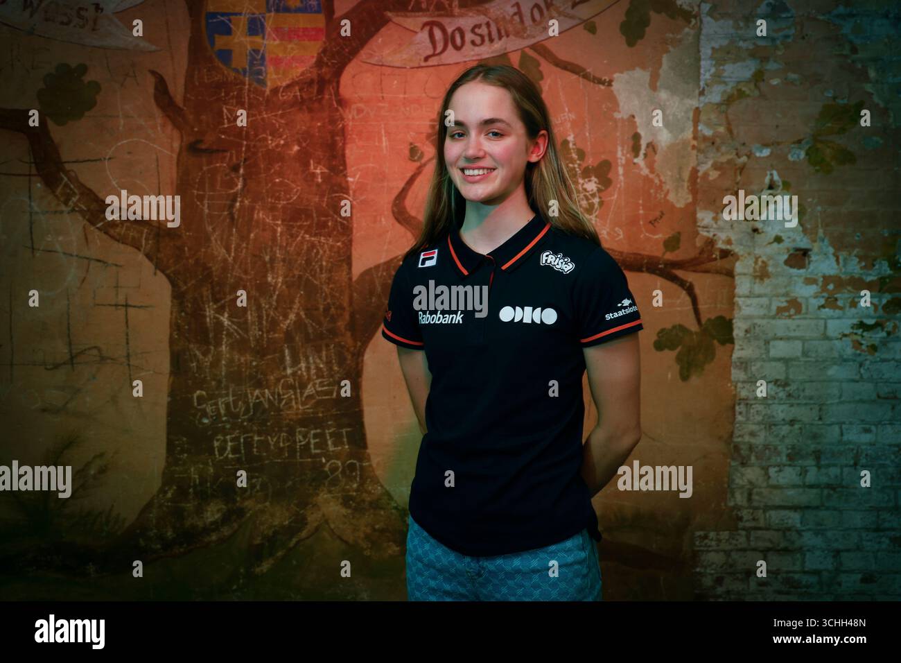 Bibi Arts during the Dutch Short Track TeamNL Presentation to the press ...