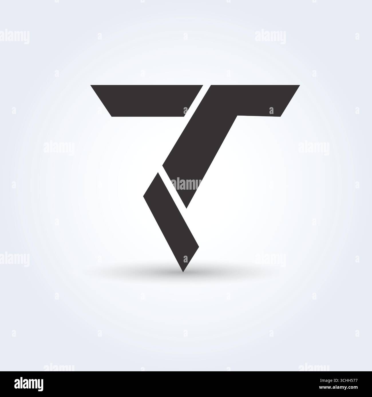 T logos design Stock Vector Images - Alamy