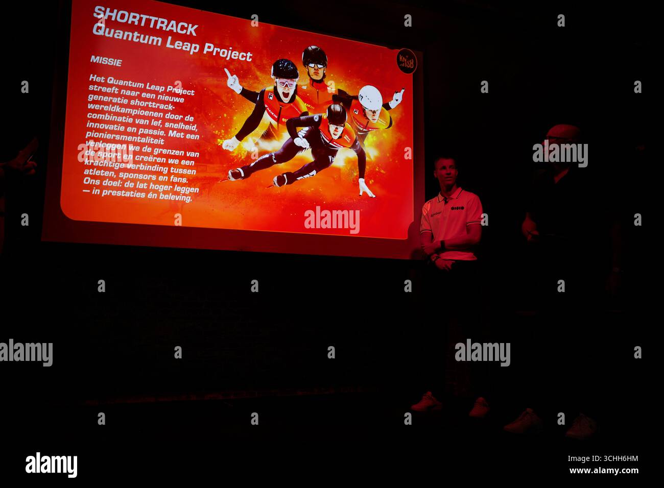 Shorttrack Team of the Netherlands during the Dutch Short Track TeamNL ...