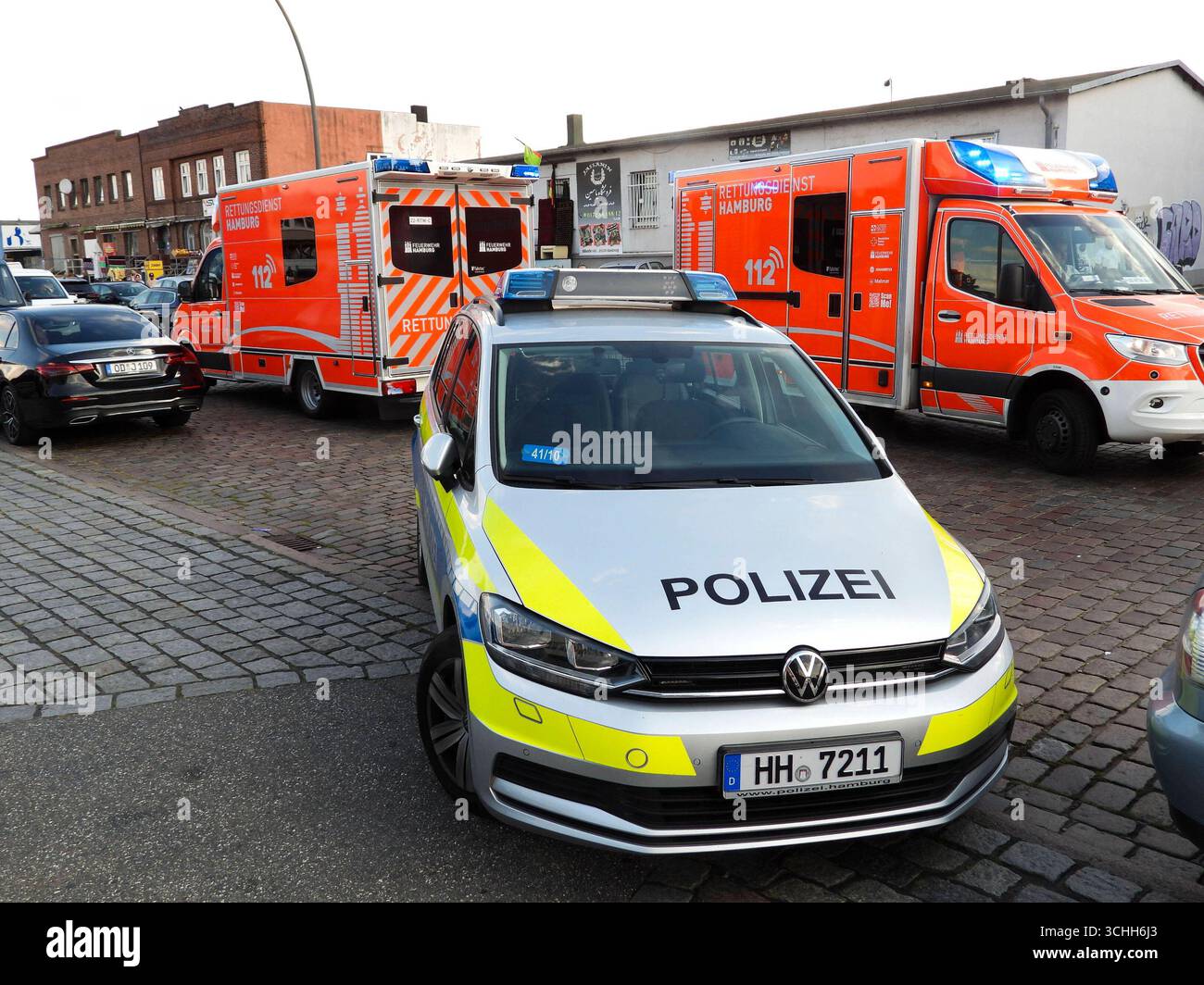 cntv-Archiv-Thema Polizei Streifenwagen RTW Feuerwehr Polizei Einsatz ...