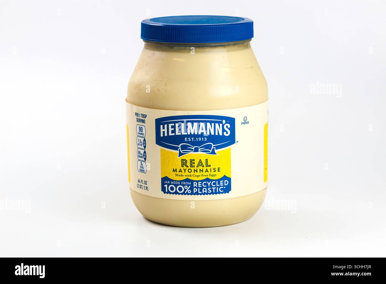 October 27, 2023. Spartanburg, SC USA. Large jar of Hellmanns creamy ...