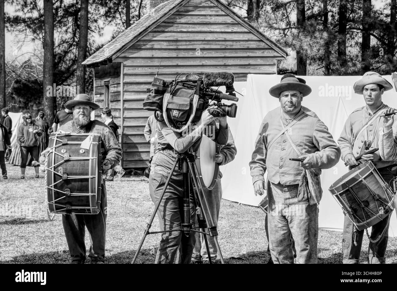 Union army reenactors Black and White Stock Photos & Images - Alamy