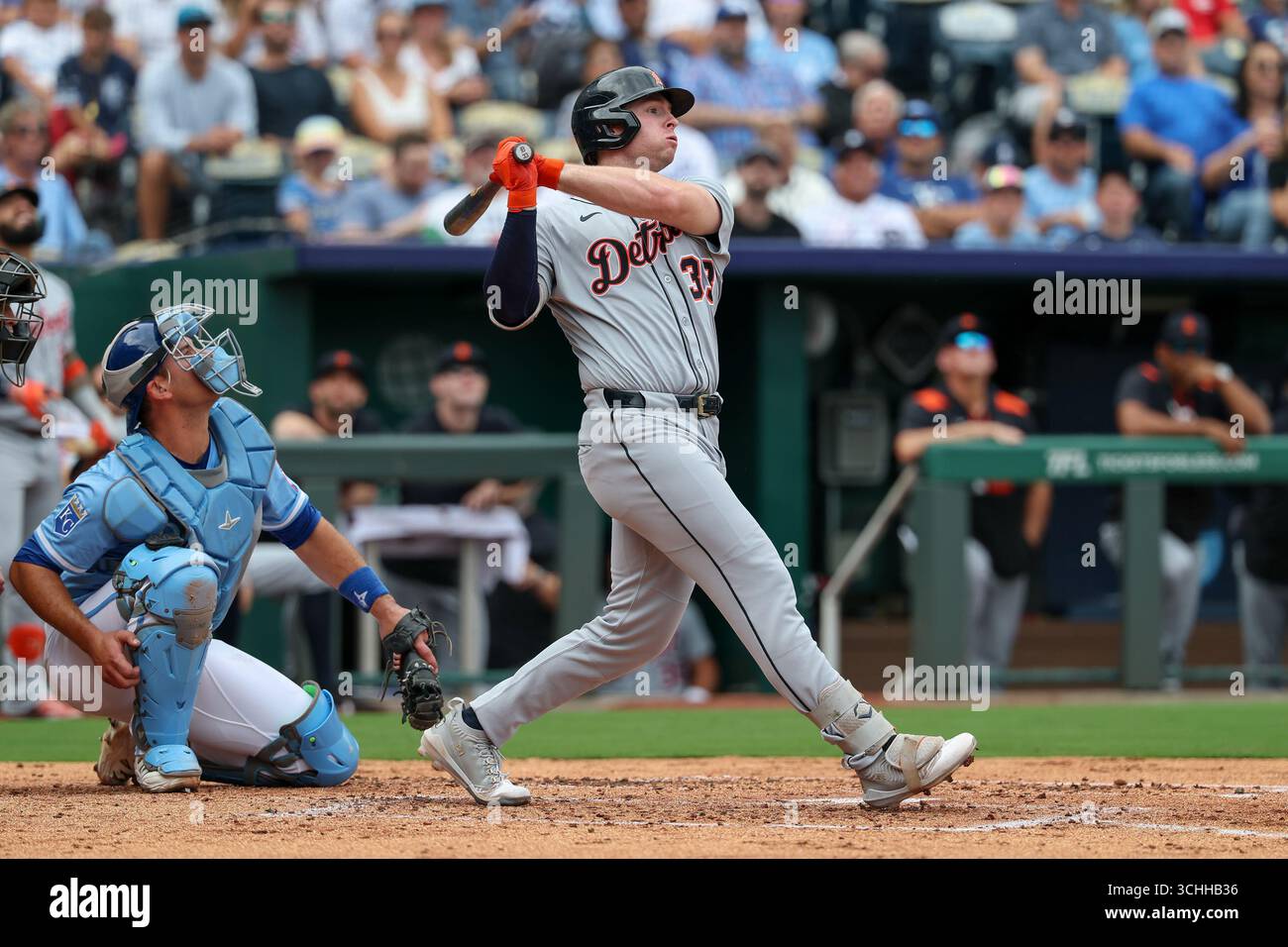 August 31, 2025: Detroit Tigers designated hitter Colt Keith (33) bats ...