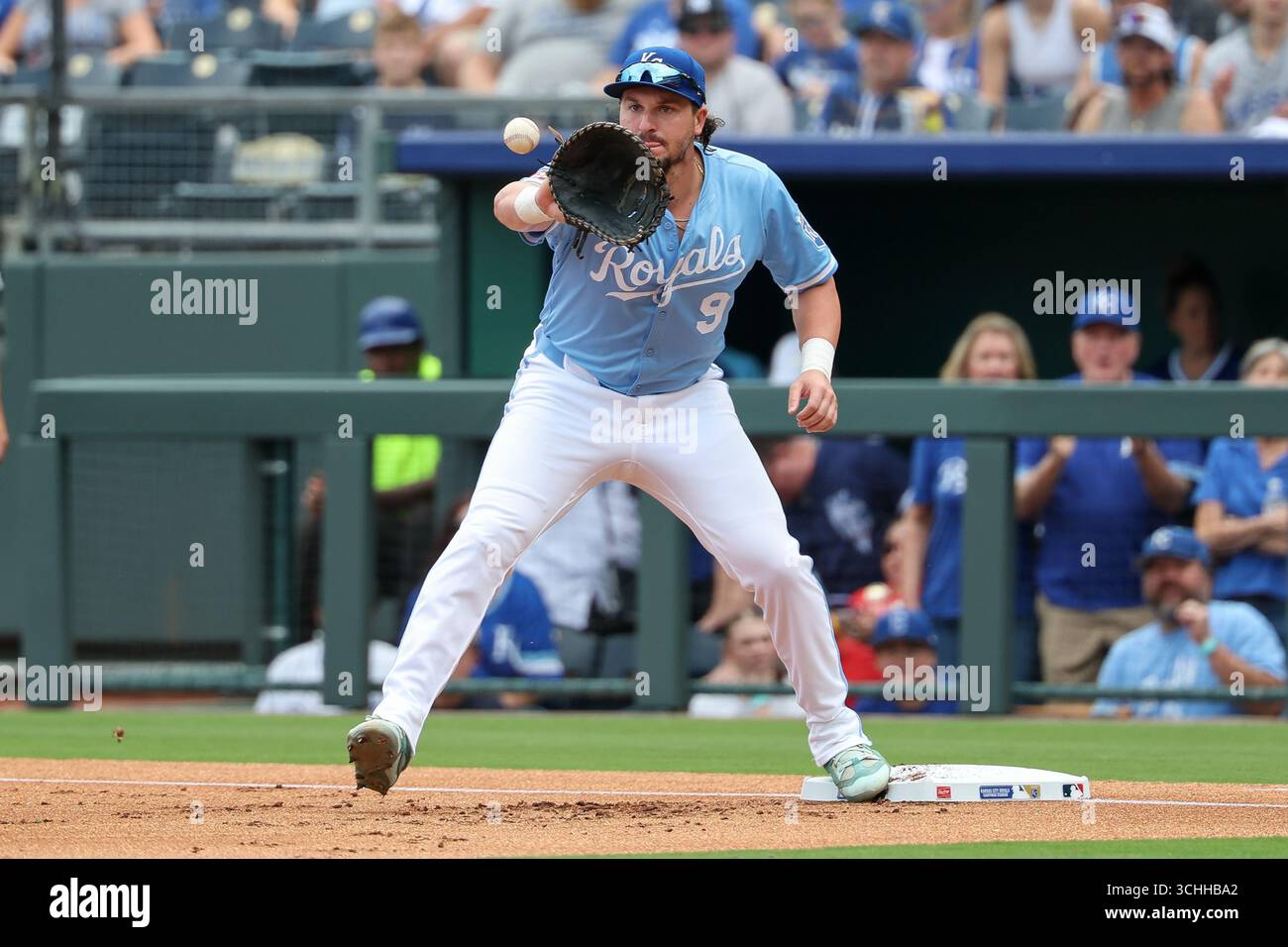 August 31, 2025: Kansas City Royals first baseman Vinnie Pasquantino (9 ...
