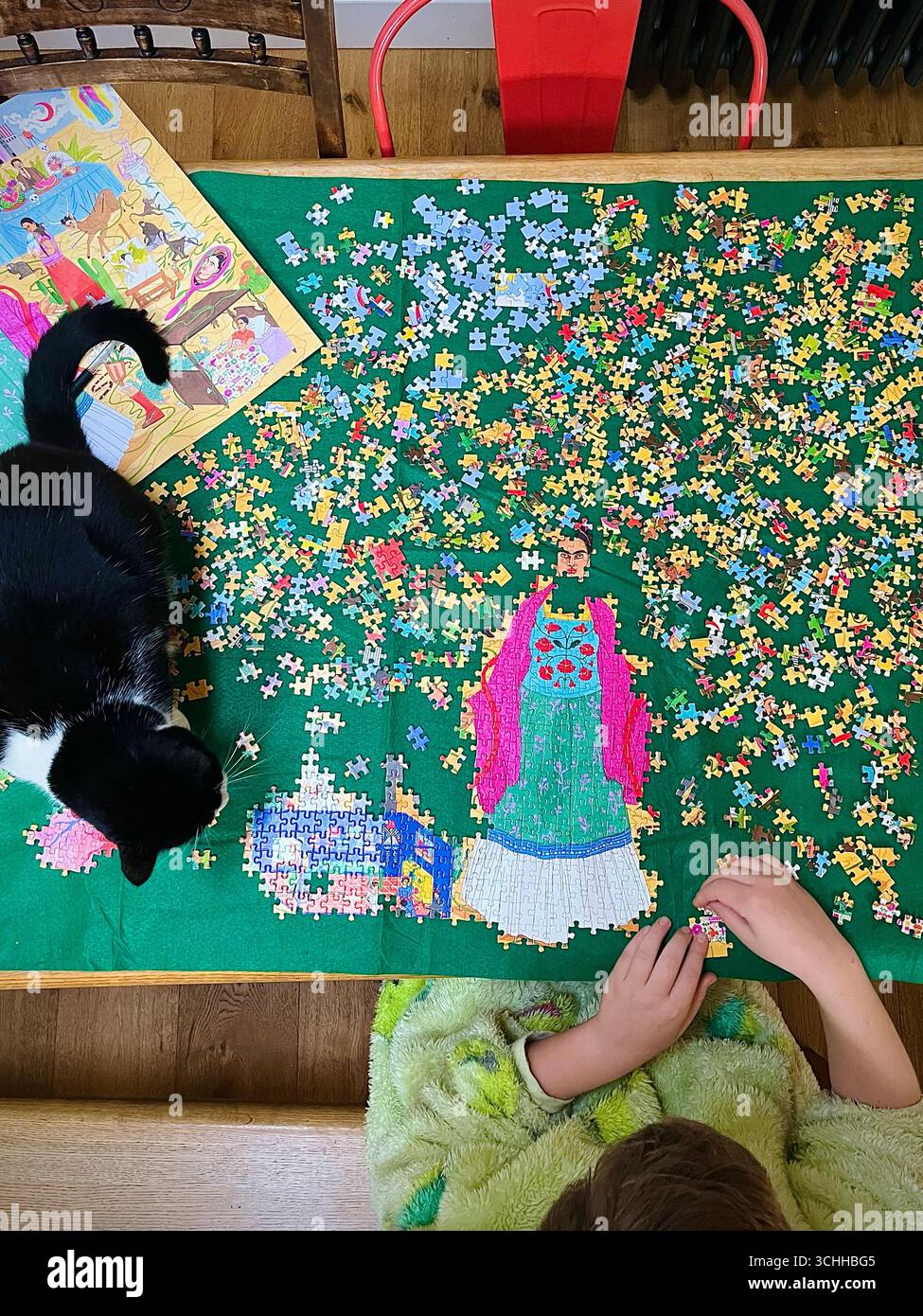 Puzzle game kids attention hi-res stock photography and images - Alamy