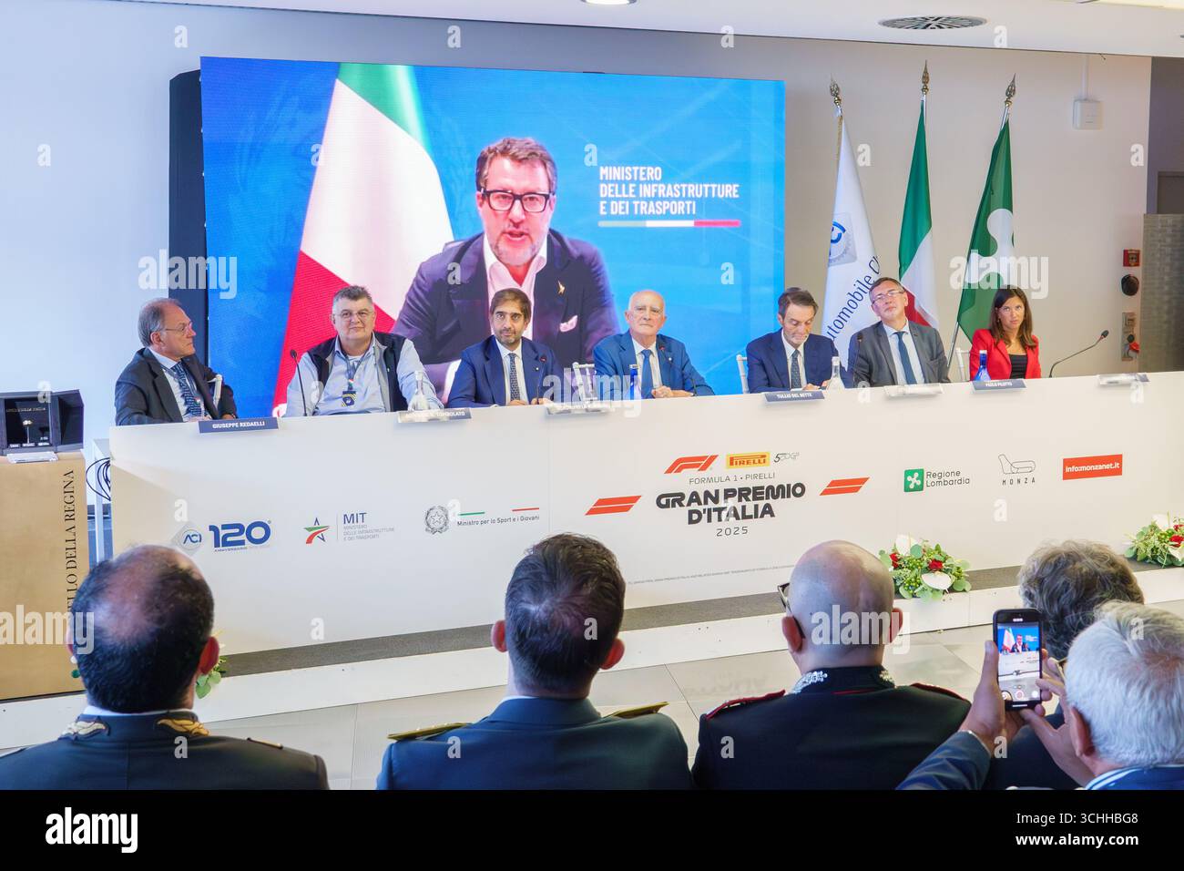 From left: Giuseppe Redaelli (President of Autodromo Nazionale Monza ...