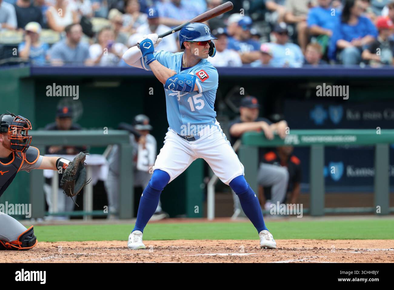 August 31, 2025: Kansas City Royals right fielder Randal Grichuk (15 ...