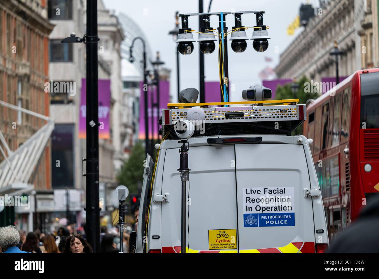 London, UK. 2 September 2025. Top, four 4K cameras, two HD cameras ...