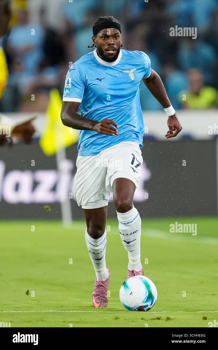 Nuno Tavares of SS Lazio in action during the serie Serie A Enilive ...