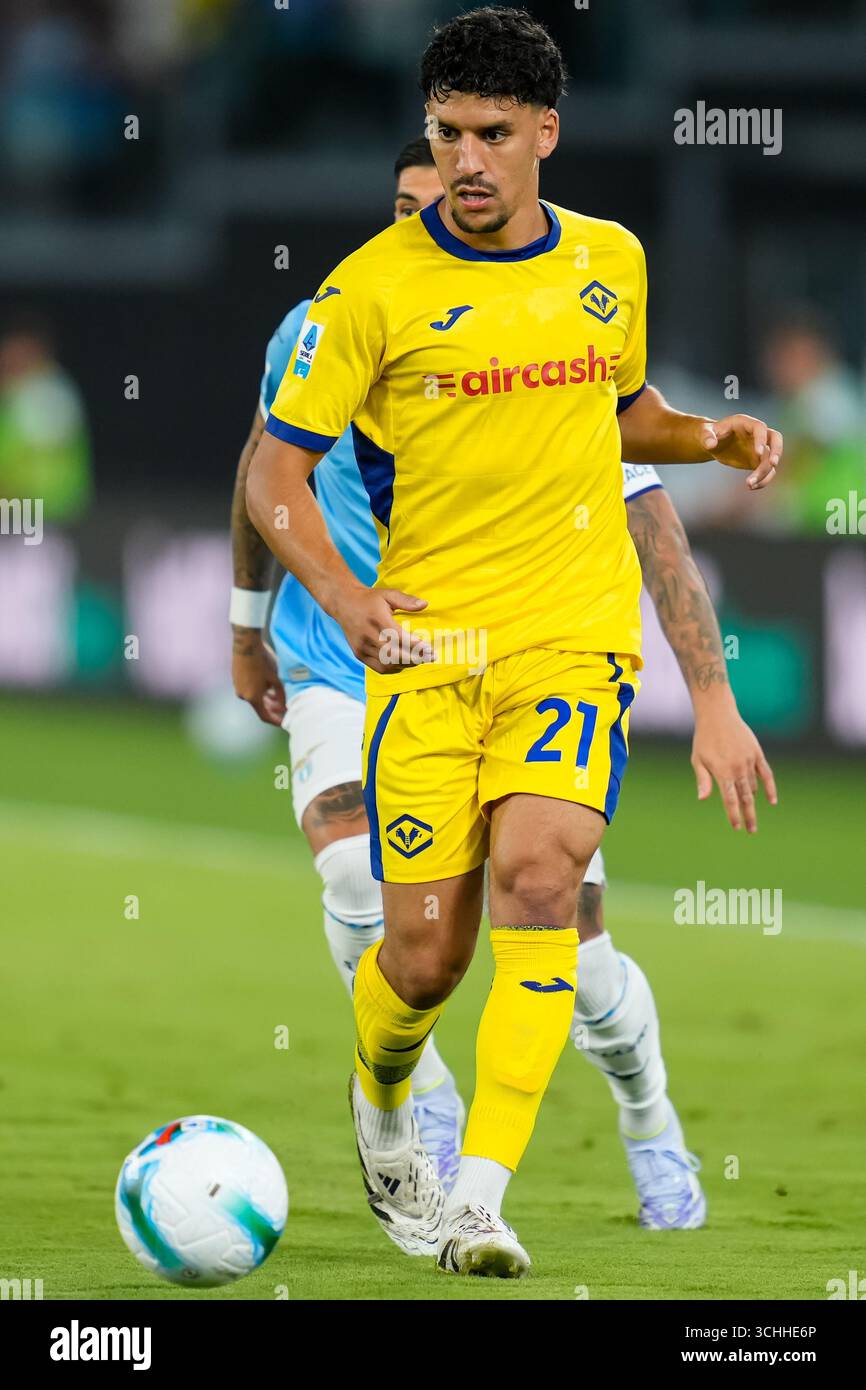 Abdou Harroui of Hellas Verona FC in action during the serie Serie A ...