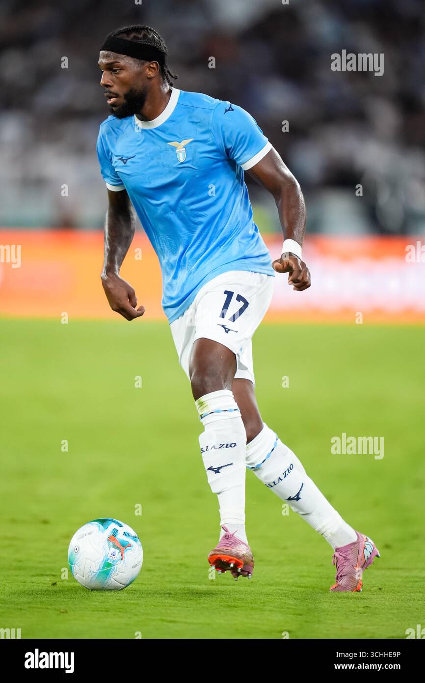 Nuno Tavares of SS Lazio in action during the serie Serie A Enilive ...