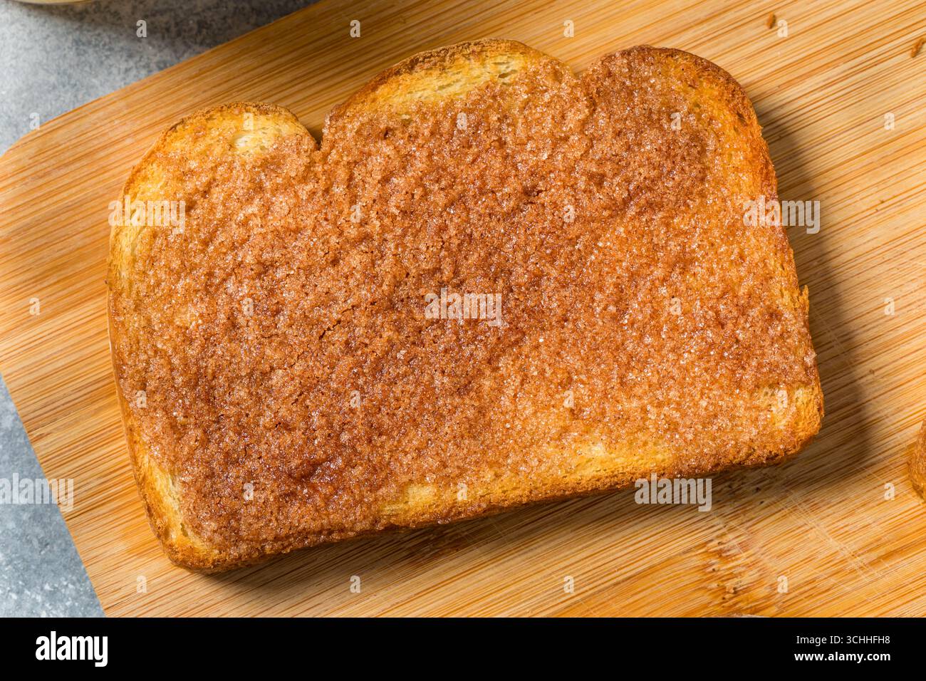 Homemade American Cinnamon Toast with Butter and OJ Stock Photo - Alamy