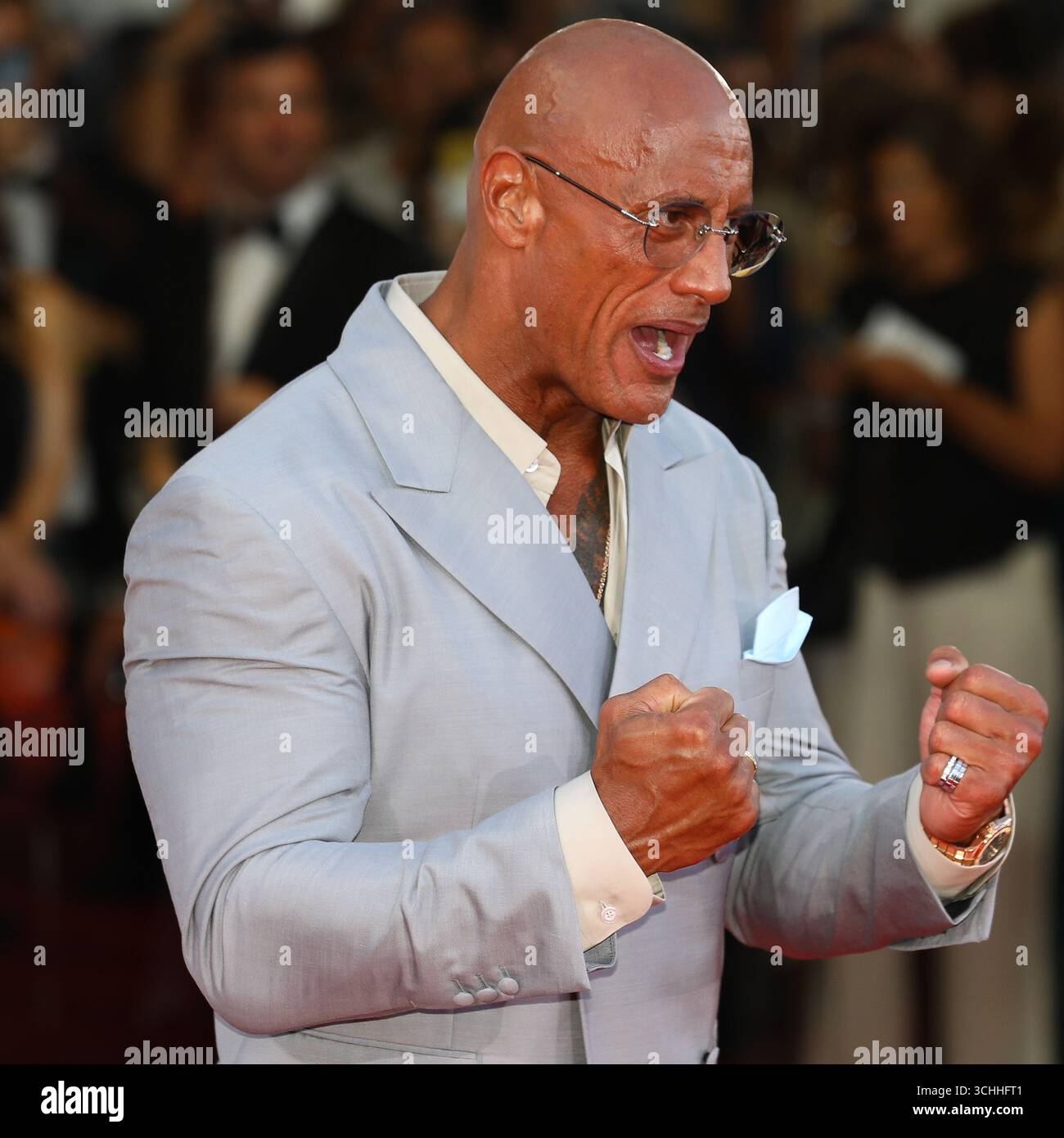 September 1, 2025, Venice, Italy: DWAYNE JOHNSON aka THE ROCK puts up ...