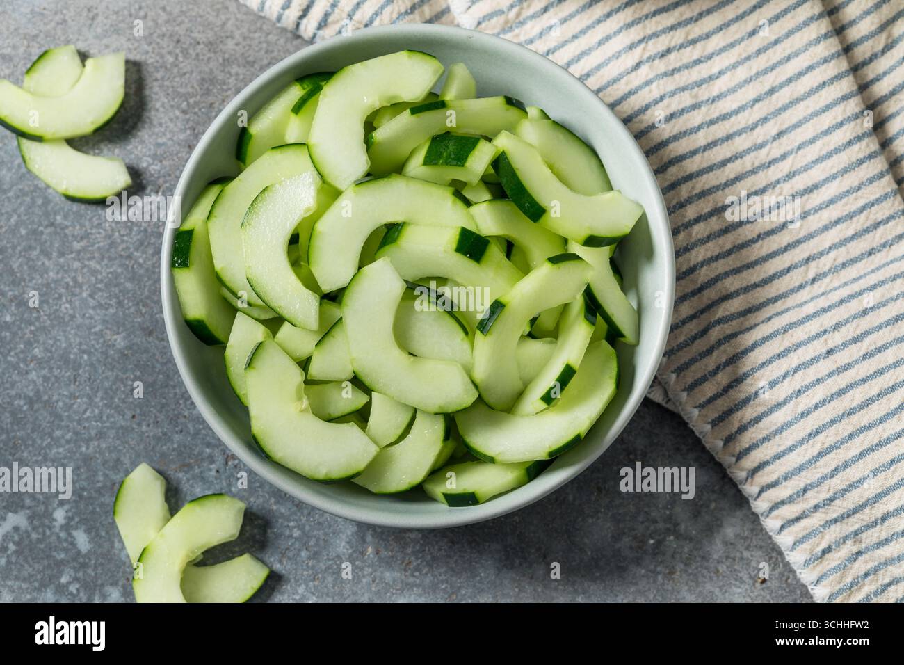 Cucumber cut slices background hi-res stock photography and images - Alamy