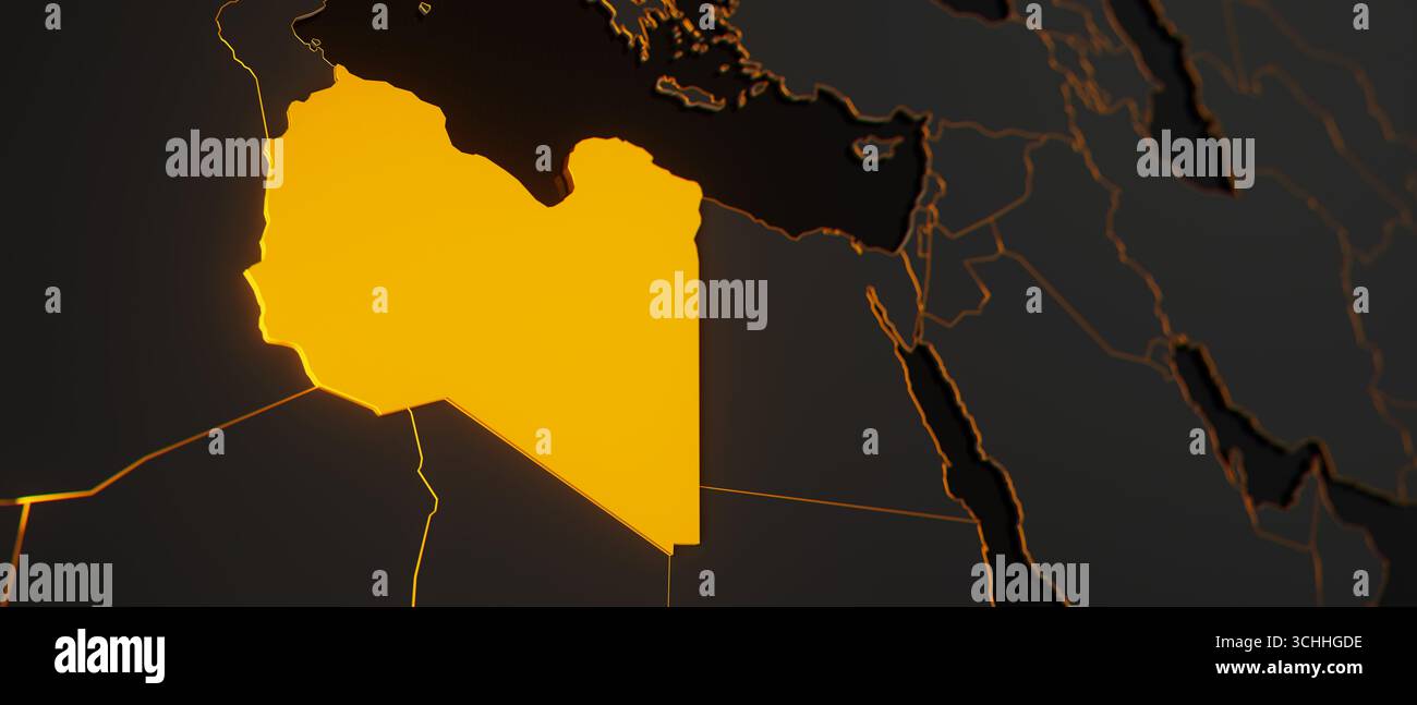Libya africa map hi-res stock photography and images - Alamy