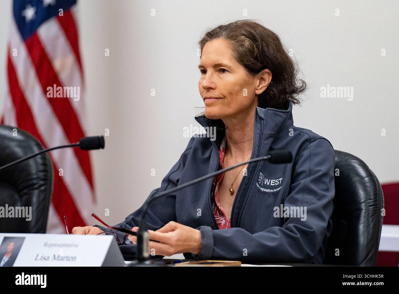 State Rep. Lisa Marten, D-Waimanalo, listens during a committee hearing ...