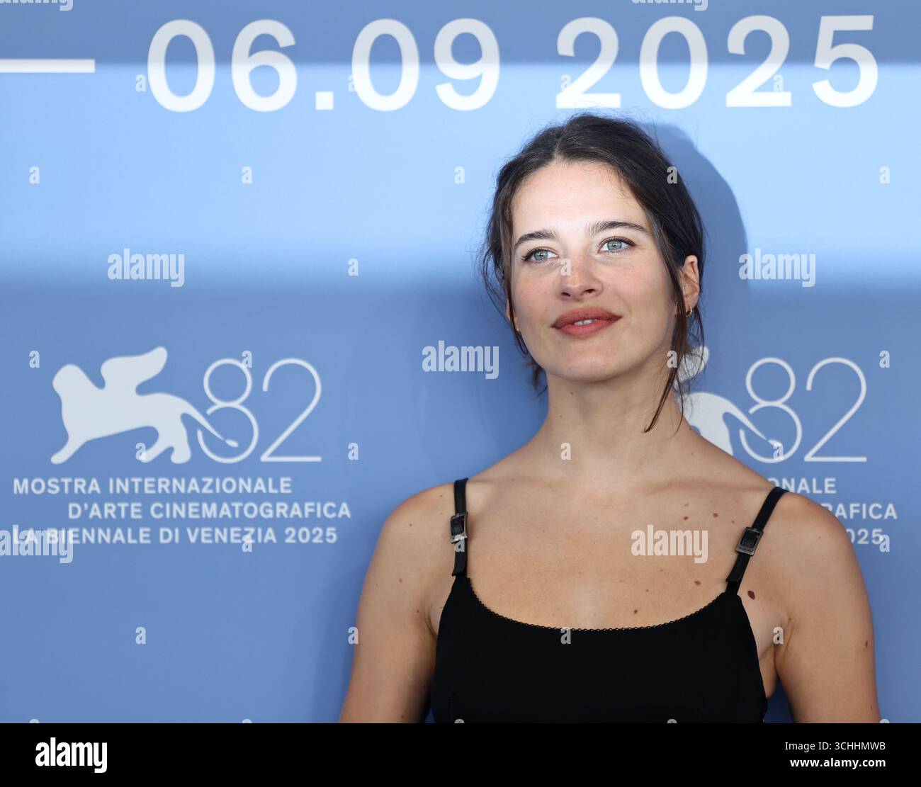Venice, Italy. 2nd Sep, 2025. Rebecca Marder of the film "L'Etranger ...