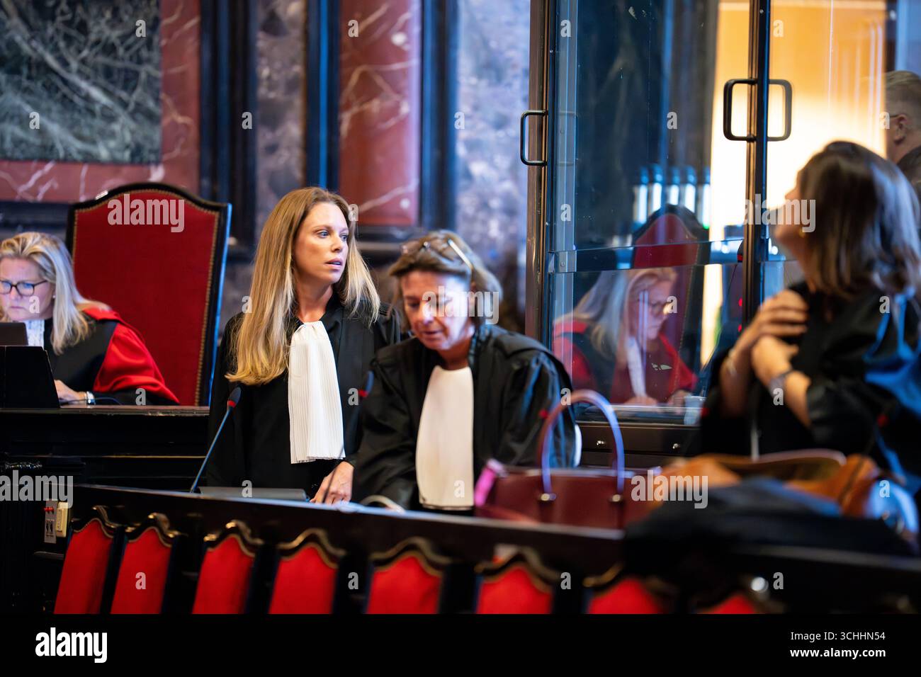 Lawyer Charlotte Purnode and Lawyer Anne Catherine pictured at the ...