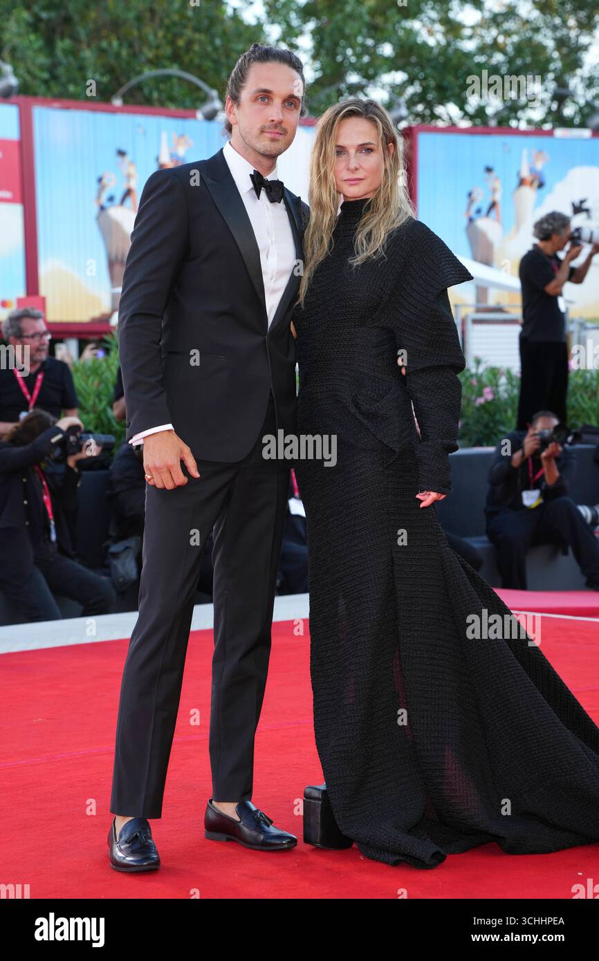 Rory St. Clair Gainer, left, and Rebecca Ferguson pose for ...