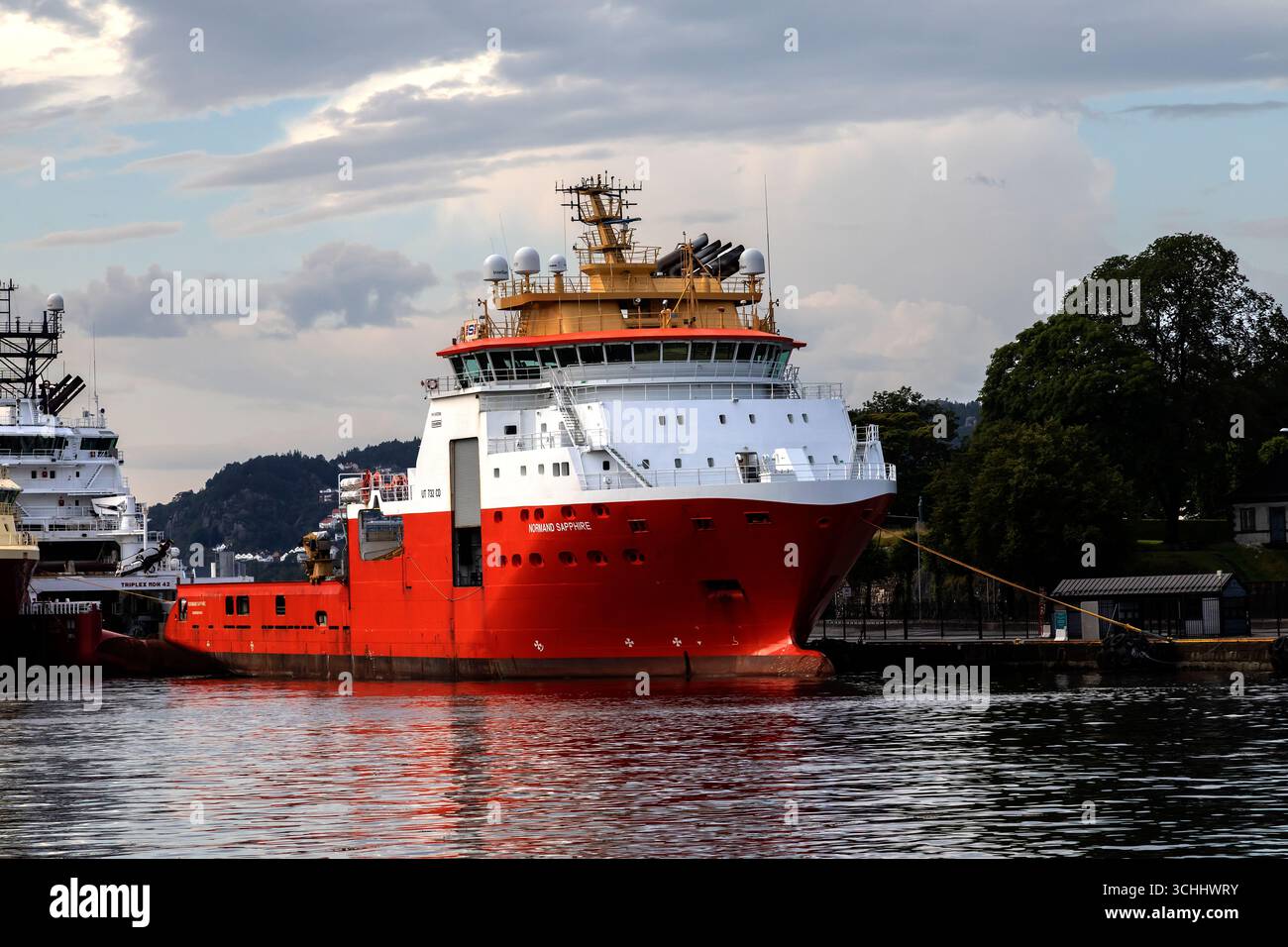 Offshore AHTS anchor handling tug supply vessel Normand Sapphire at ...