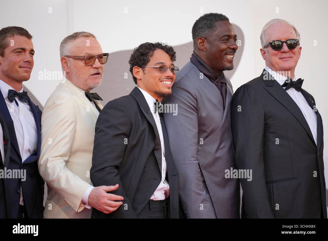Gabriel Basso, from left, Jared Harris, Anthony Ramos, Idris Elba and ...