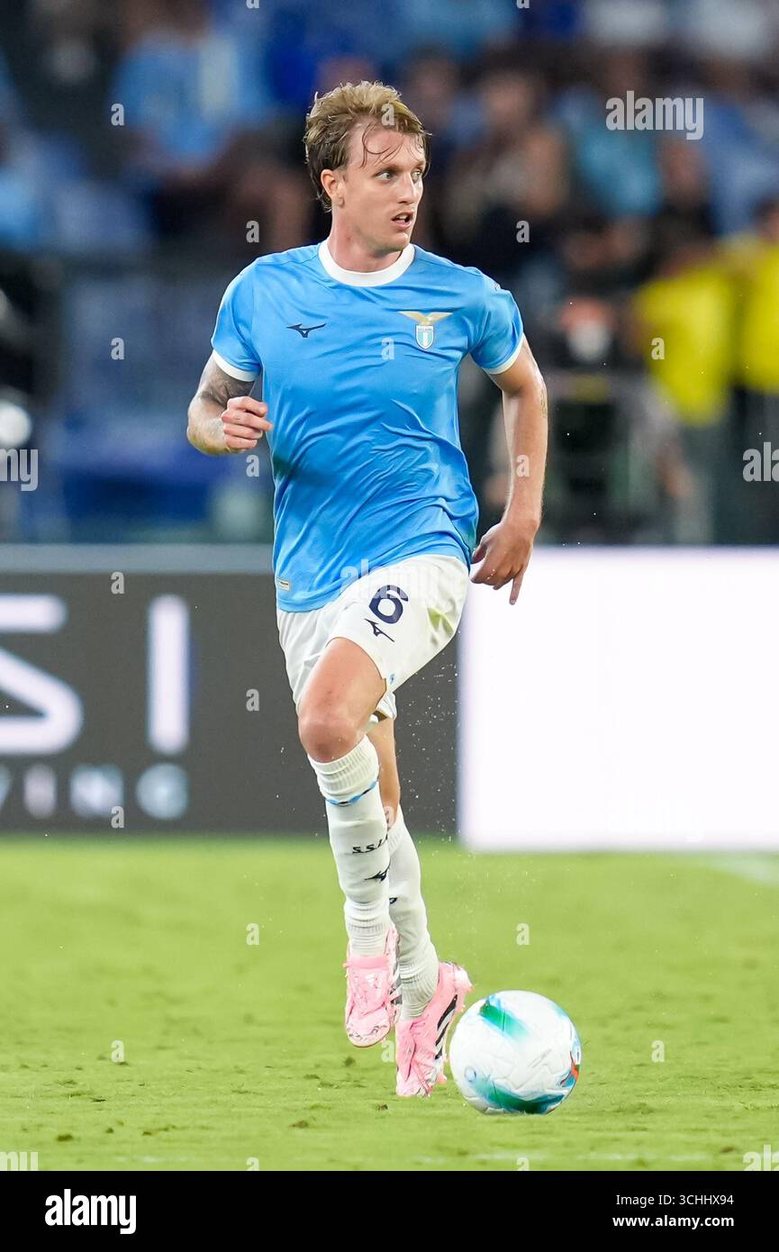 Nicolo Rovella of SS Lazio in action during the serie Serie A Enilive match between SS Lazio and ...